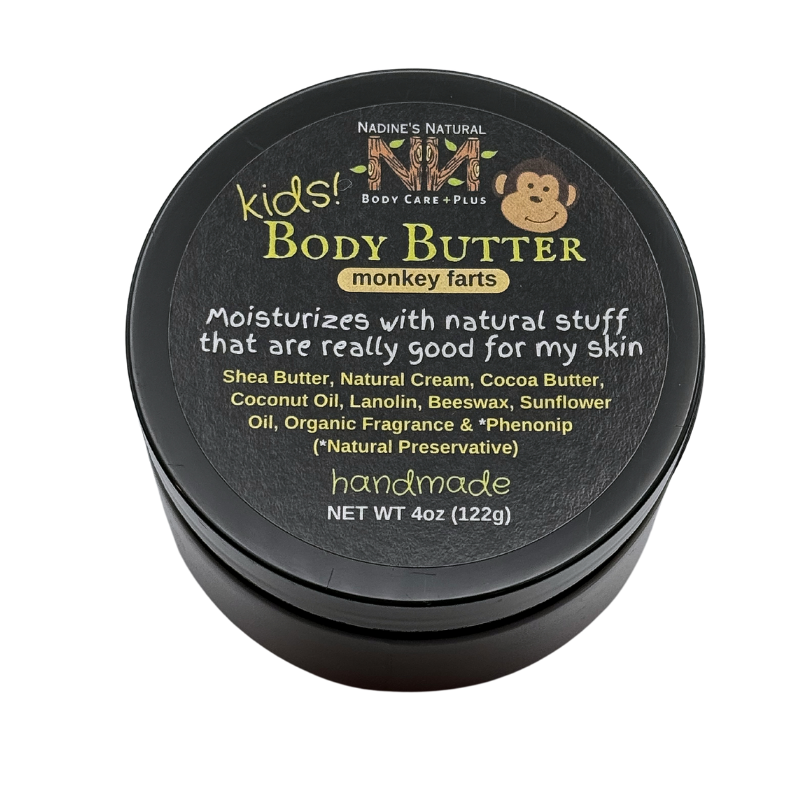 body butter-kids (monkey farts) – Nadine's Natural Body Care Plus, LLC